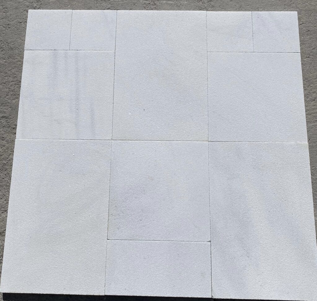 Shop White Sandblasted Marble Tiles | Ultimate Stones